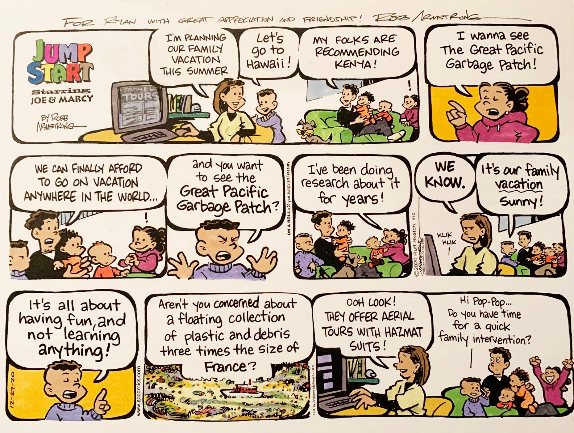 Ryan inspired JUMP START comic from Robb Armstrong | Ryan's Recycling